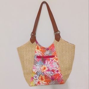 Sun And Sand | Bags | Sun N Sand Oceanic Rattan Straw Woven Beach Bag ...